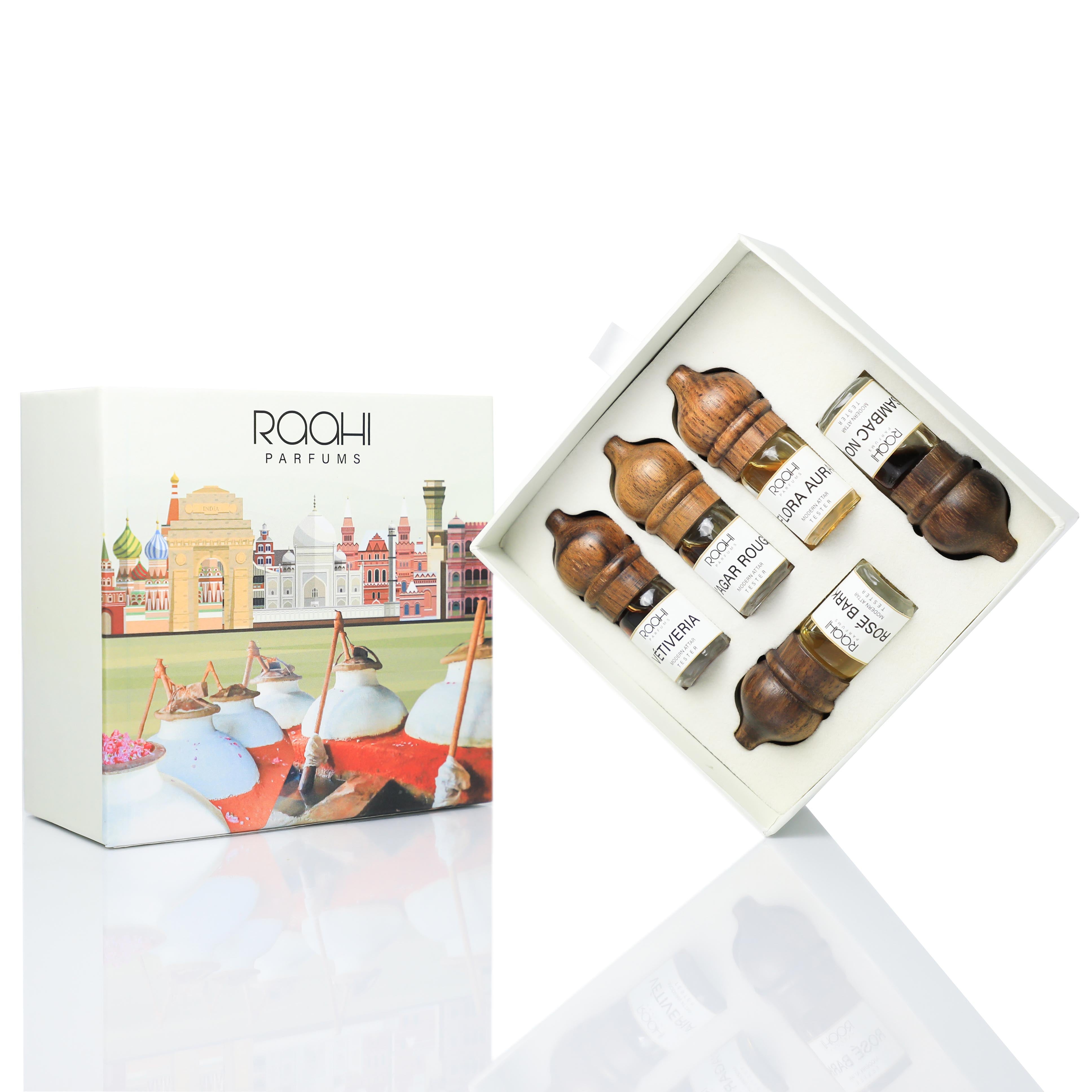 Modern Attars | Discovery Set | 5 Fragrance | Handcrafted in Kannauj ...
